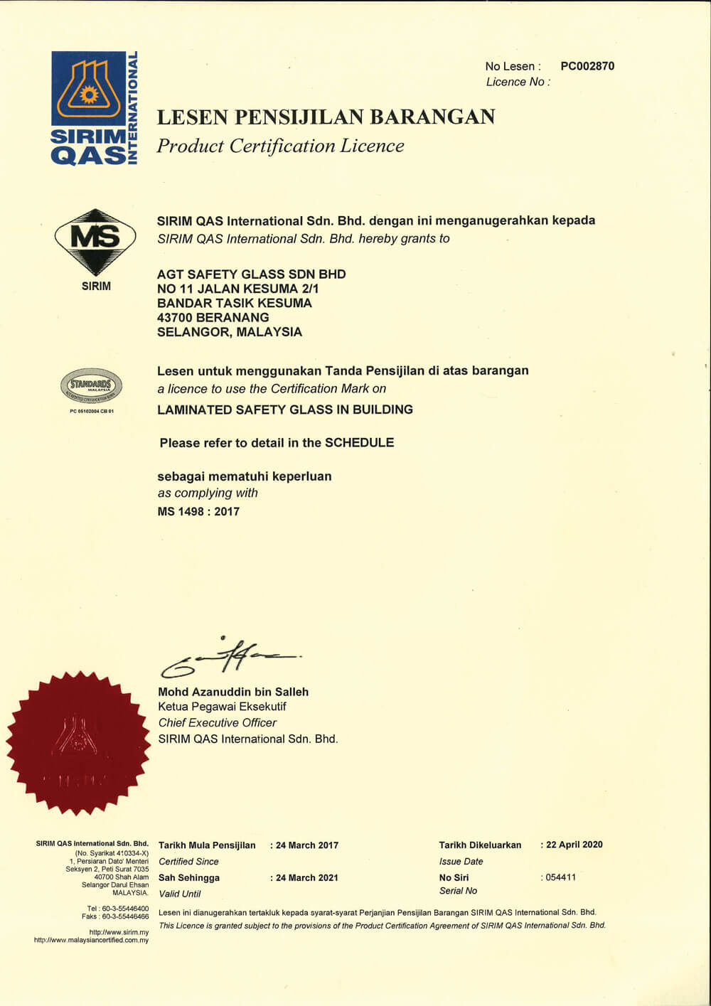 ABOUT US | AGT Safety Glass